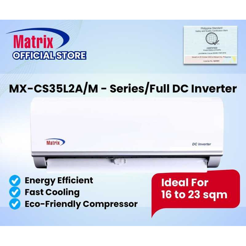 Matrix Shop PH Mx-Cs35l2a M Series 1.5Hp FULL DC Inverter Split Type ...