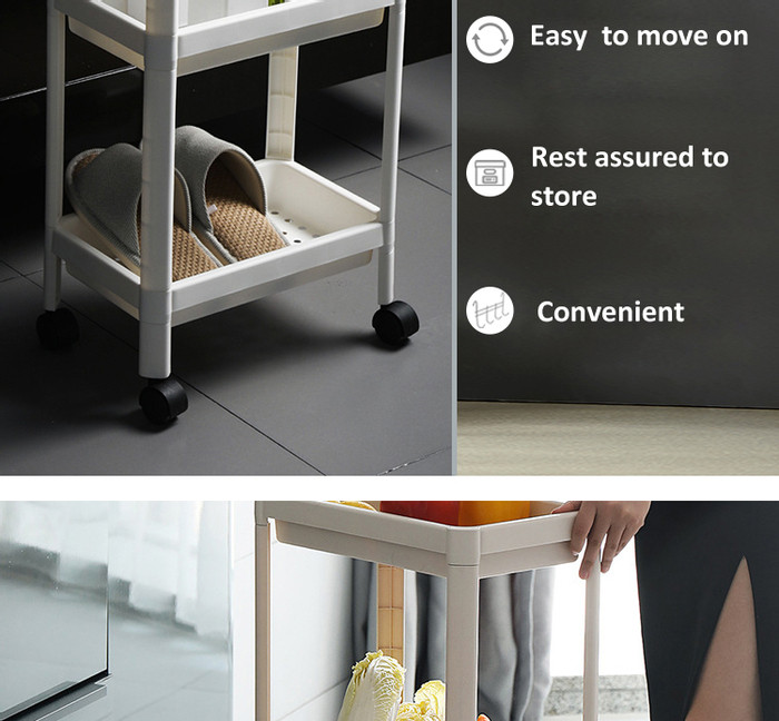 Floor pulley multifunctional bathroom storage floor rack | Shopee ...