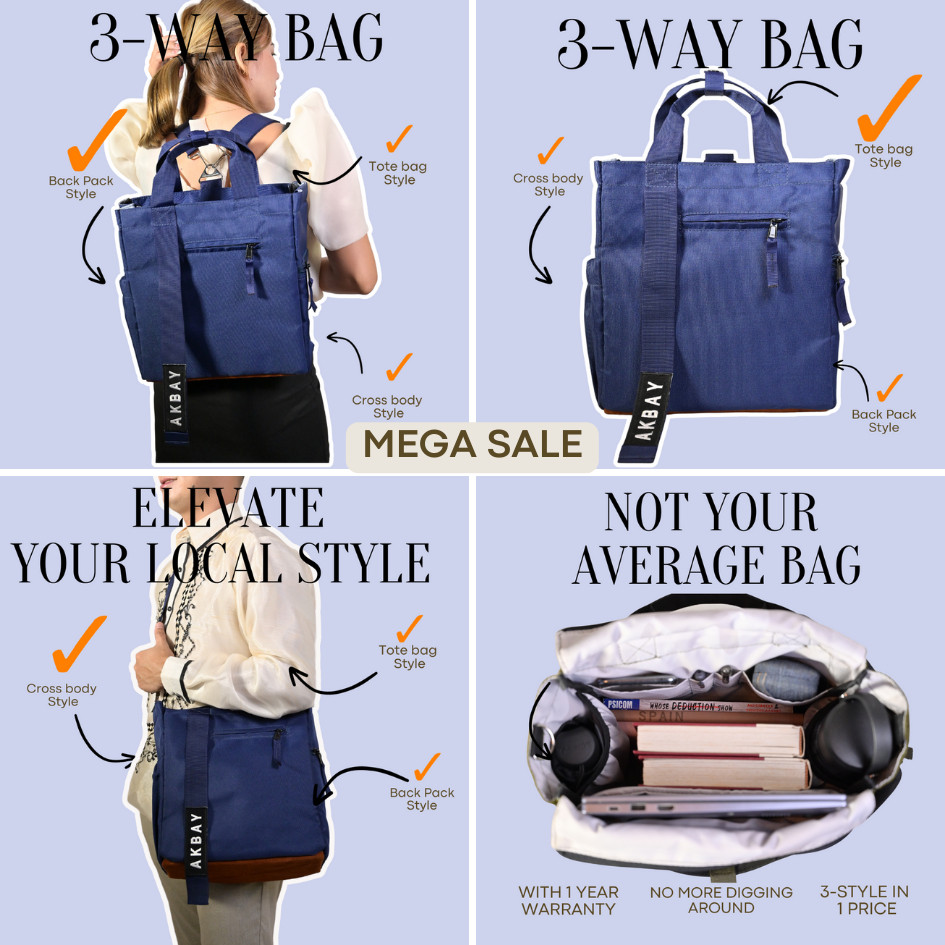 AKBAY OLLA 3-WAY BAG | Shopee Philippines