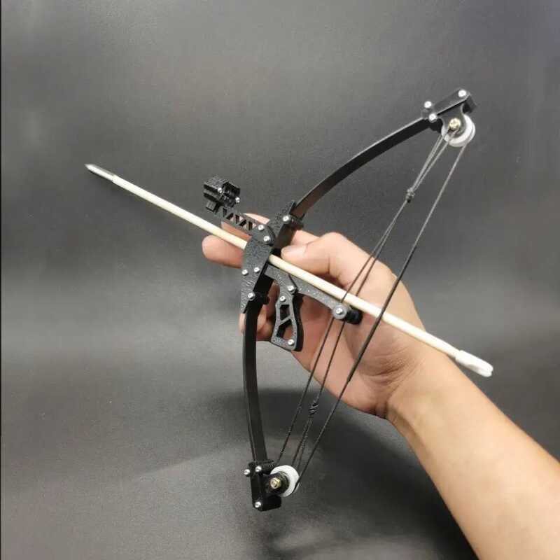 ew Mini Compound Bow With Pulley Portable Detachable Powerful Aiming ...