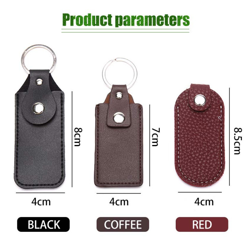 USB Case Bag Leather Strap Hanging Ring Portable Dustproof Flash Drive ...