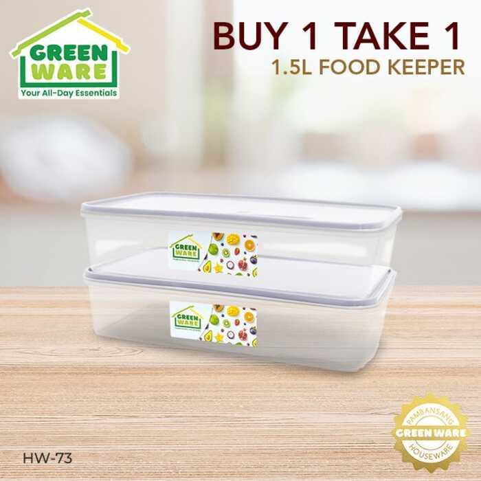 GREENWARE Food Keeper 1.5L Buy 1 Take Hw-73 5Be | Shopee Philippines