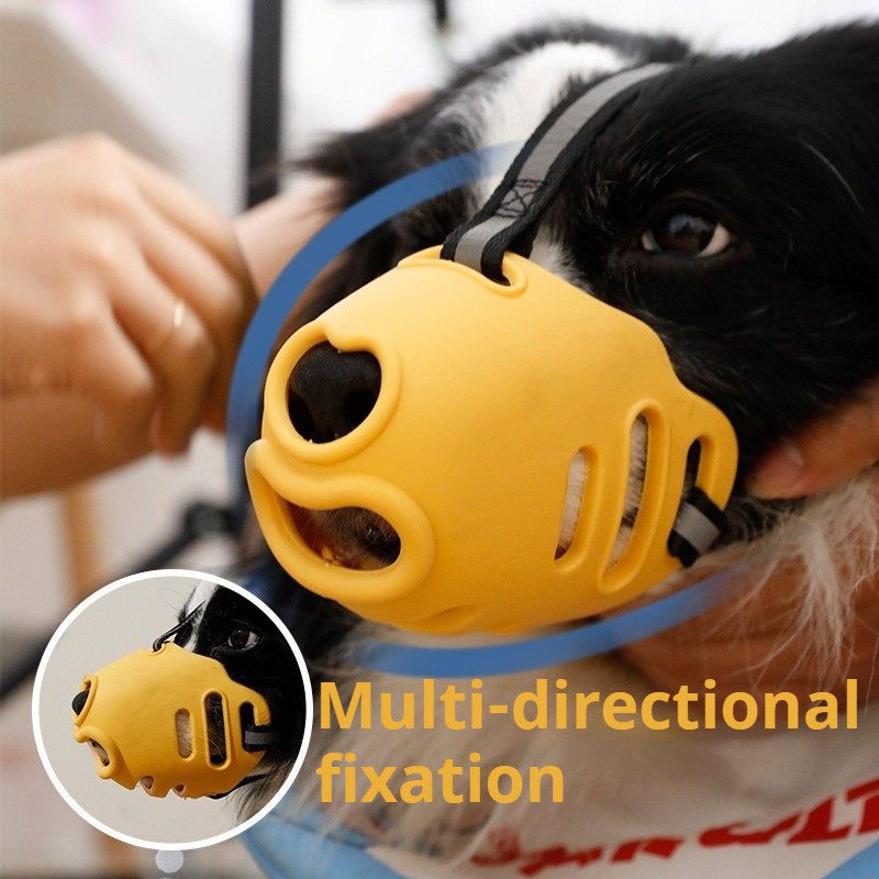 Dog Muzzle for Large Dogs | Adjustable TPE Soft Muzzle Mask | Anti Bite ...