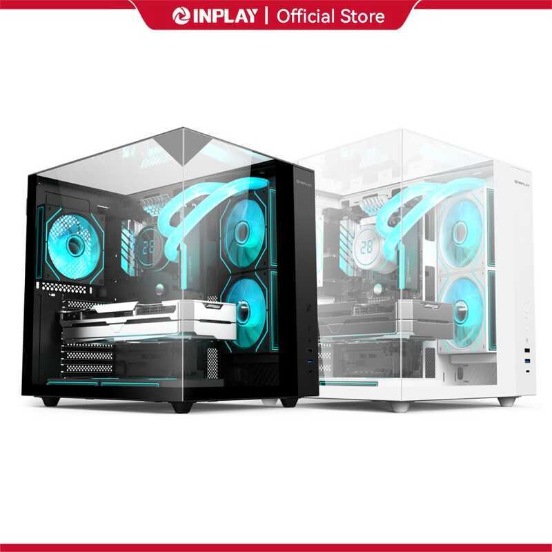 D03 Inplay Seaview Summer Micro ATX Gaming Pc Case With Tempered Glass ...