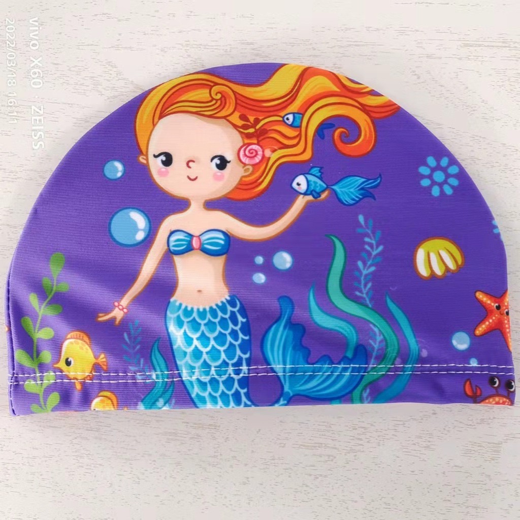Kids Swimming Cap Boys and girls Swim Cap Ear protection Cute ...