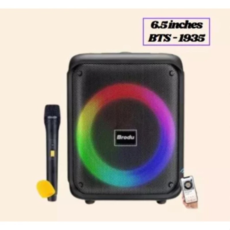 BTS-1935 6.5 Inch Rechargeable karaoke Bluetooth speaker Equipped with ...