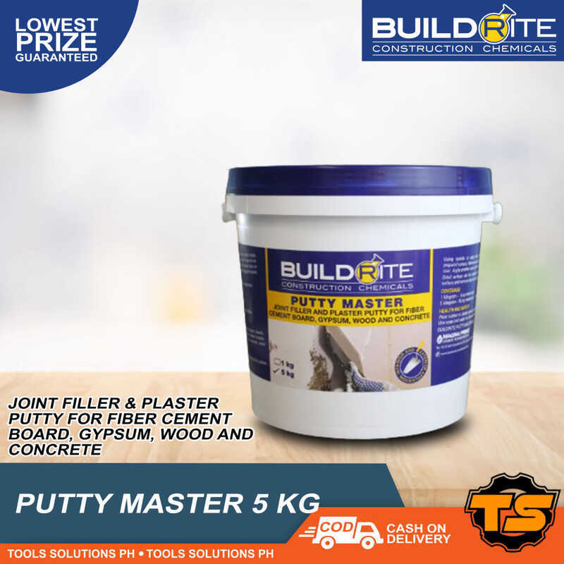 BUILDRITE PUTTY MASTER Joint Filler & Plaster Putty 5Kg | Shopee ...