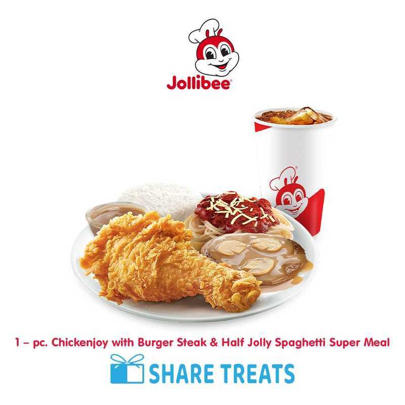 Jollibee Pc Chickenjoy With Burger Steak Half Jolly Spaghetti Super ...
