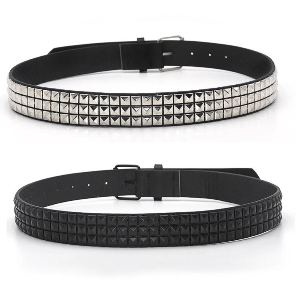 Vintage Goth Skeleton Belt For Women/Men Punchy Rivet Studded Wide ...