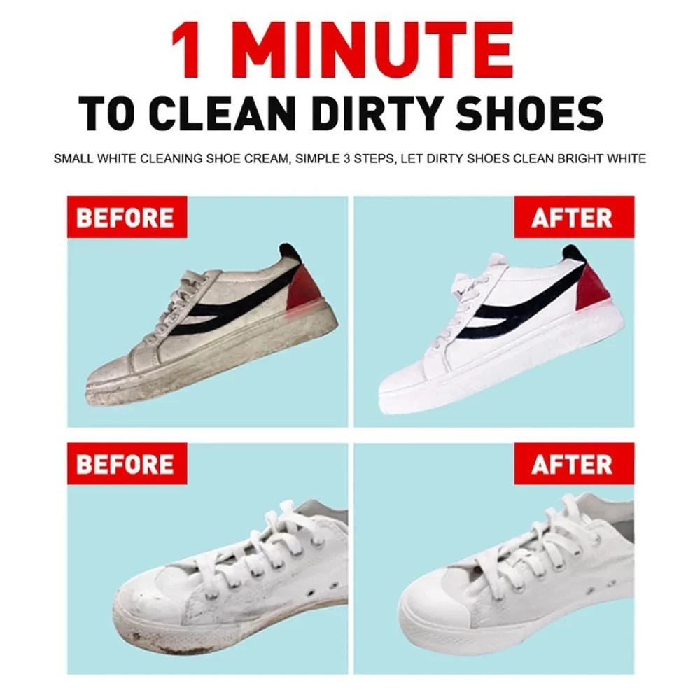 120g Multi-Purpose Shoe Cleaning Cream Water-Free Clean Quick Clean ...