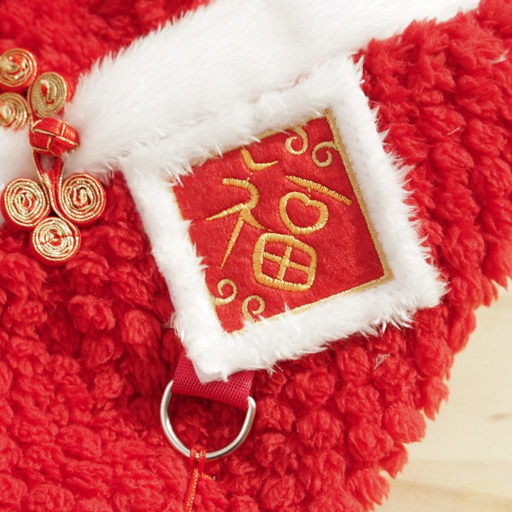 Traditional Chinese Pet Clothes Tang Suit Style Fleece Lined Winter ...