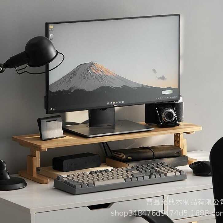 Desk Computer Elevated Rack Monitor Bracket Elevated Base Desktop ...