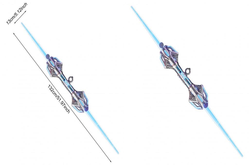 Double-blade retractable design: The double-blade can smoothly extend ...