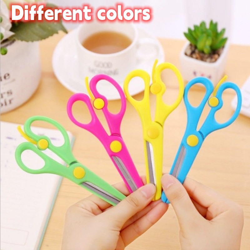 Kids Safety Scissors Craft Scissors Multicolor DIY Paper Cutting Tool ...