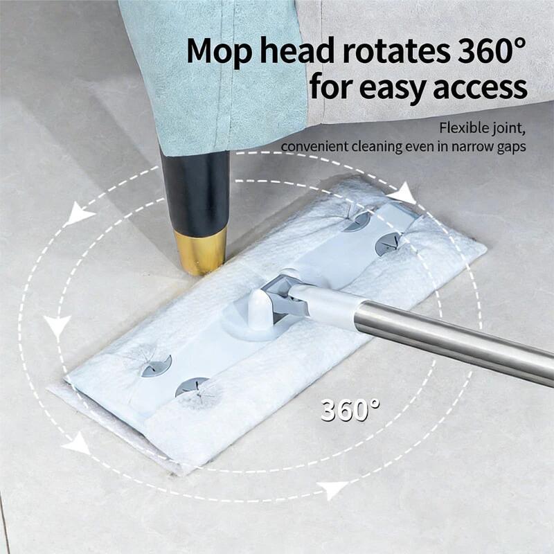 Floor Mop Disposable Wet Dry Paper Refill Flat Mop Cloth for Floor ...