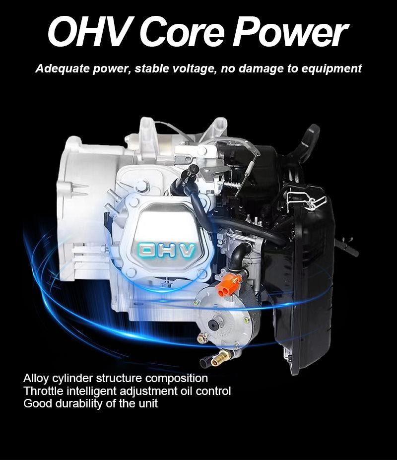 Portable Gasoline Generator 4 Stroke 220V 60HZ Household Outdoor Small ...