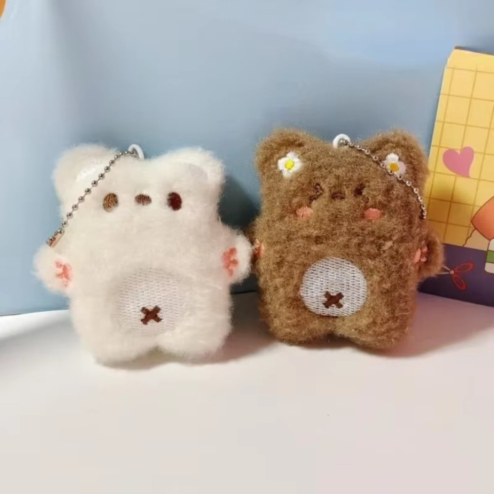 Cartoon Squeaky Bear Keychain Plush Bear Pendant Keychain Handbag ...