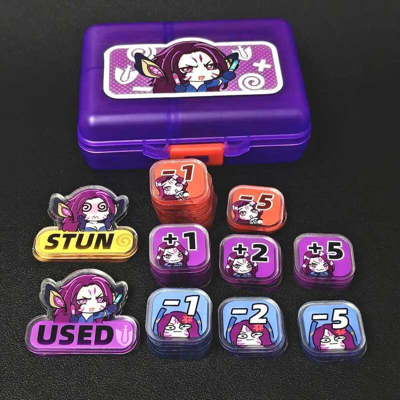 Anime Game Riftbound TRADING CARD GAME DIY TOKEN STUN Damage Counters ...