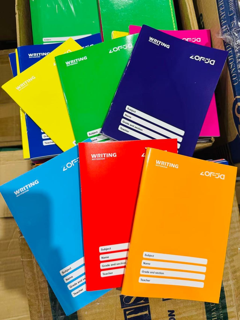10Pcs/Set Writing Composition Notebook Colorful A5 Notebooks For Grade ...