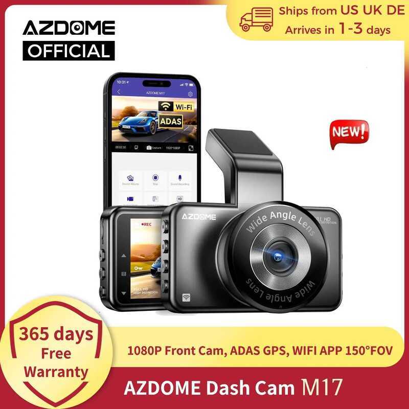 Cam AZDOME Dash M17 1080P Front Cam Built-In ADAS GPS Car Camera 24H ...