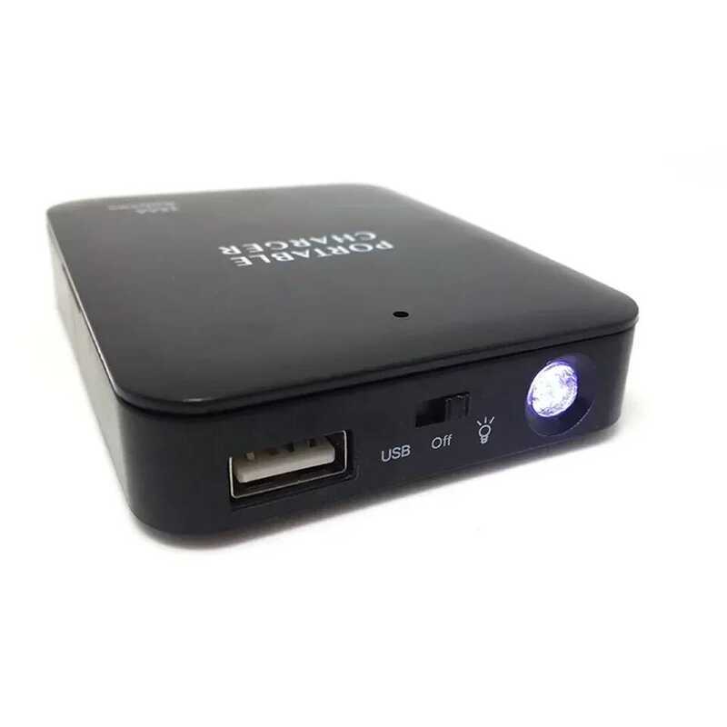 Charger 4 AA Portable USB Battery Power Bank LED Light Outdoor Camping ...