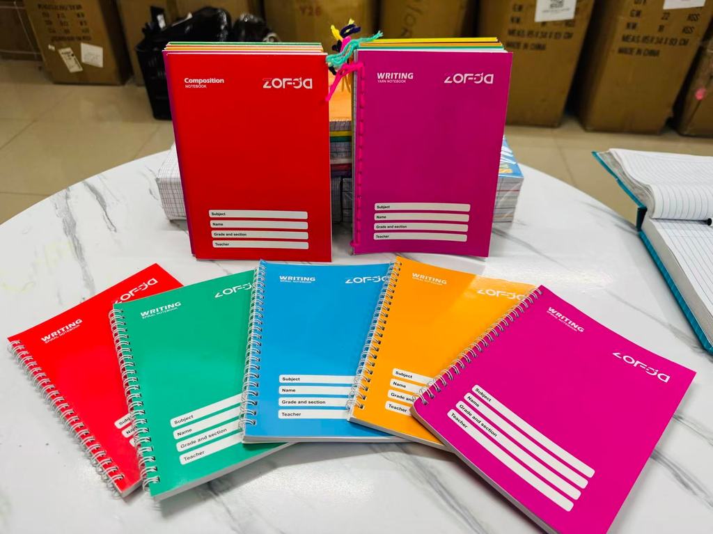 10Pcs/Set Writing Composition Notebook Colorful A5 Notebooks For Grade ...