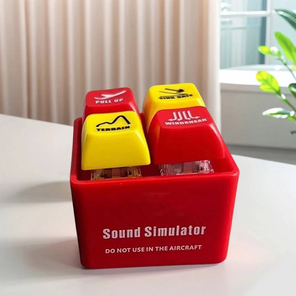 Warning EGPWS Sound Simulator 4 Sounds Cockpit Safety Button Stress ...