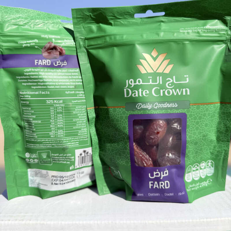 Date Crown FARD 250G Original Unwashed Speciality Dates Snack Nuts ...