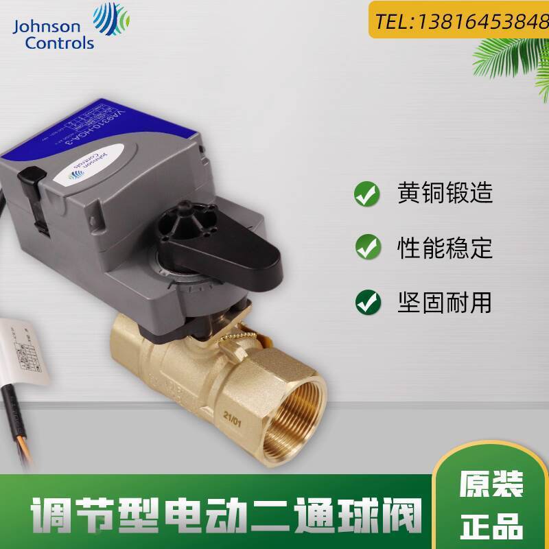 ☑♥ Johnson Adjustable Electric Two-Way Ball Valve VG1000 Series Brass ...
