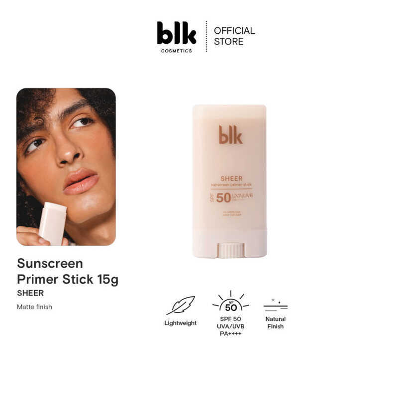 Blk Cosmetics Universal Sheer Sunscreen Primer Stick SPF 50 Uva/Uvb Pa ...