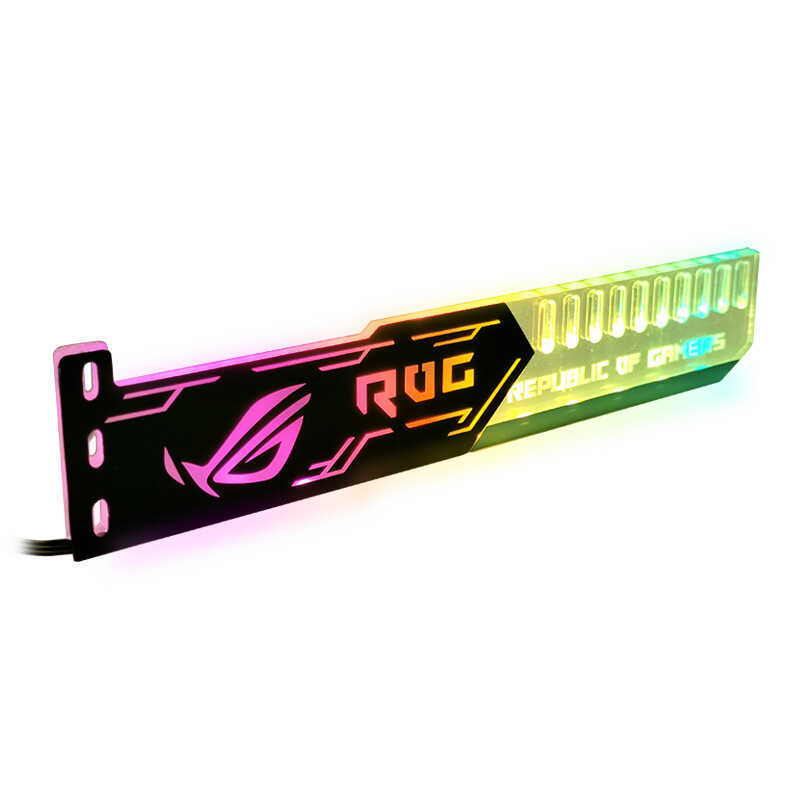 Cool Moon RGB 25cm Computer Case Graphics Card Board ROG Color Changing ...