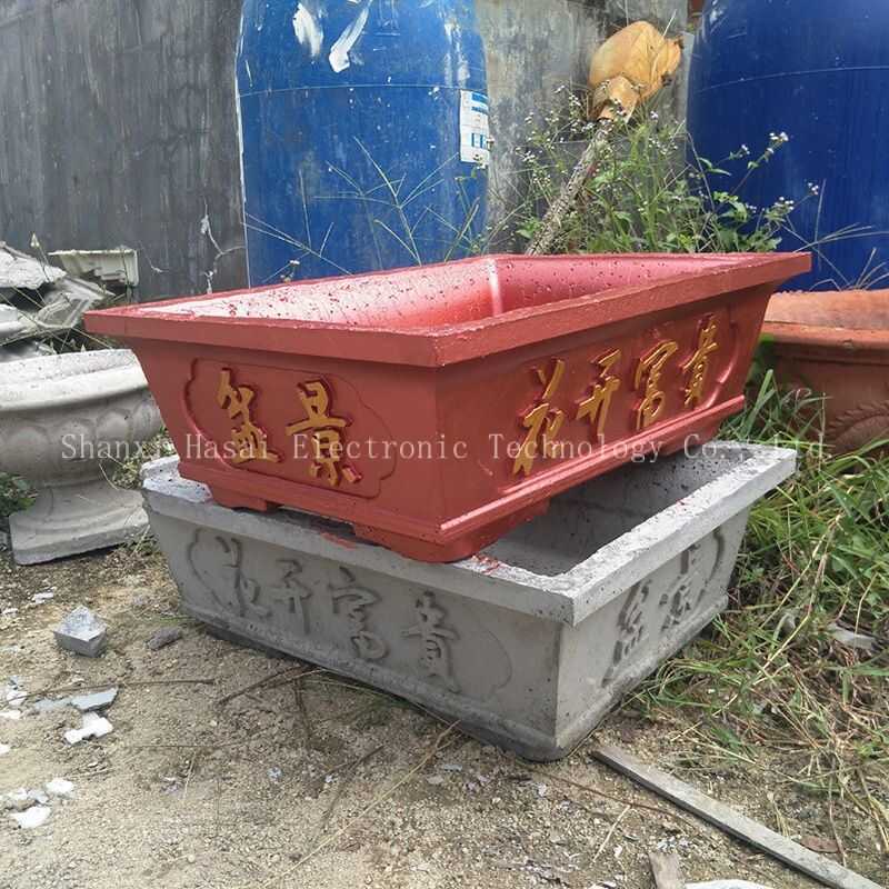 Cement Flower Pot Mold Bonsai Plastic Model Steel Concrete Homemade ...