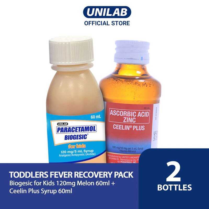 Toddlers Fever Recovery Pack: Biogesic for Kids 120mg Melon + Ceelin ...