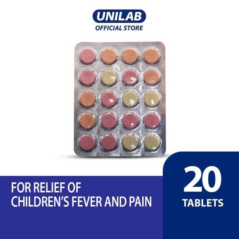 United Home Kiddilets Chewable Paracetamol 20 Tabs/Blister (For Relief ...