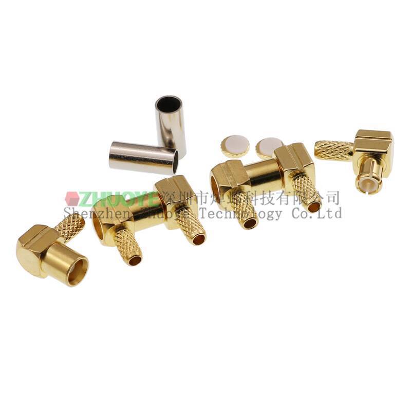 ☑♥ RF Connector MCX-JW-1.5 Wiring Connector Right Angle Elbow MCX Male ...