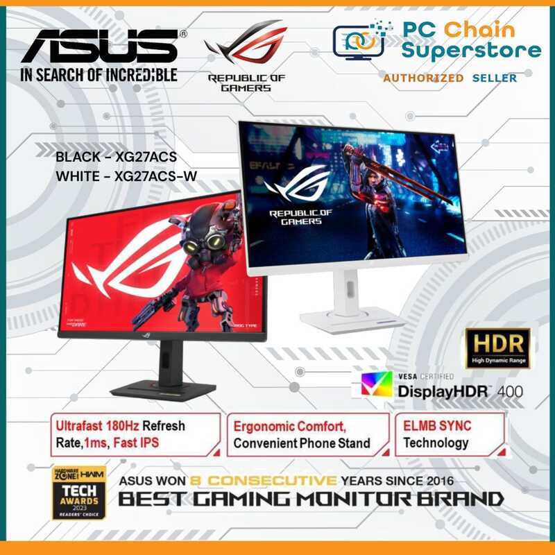ASUS ROG Strix XG27ACS / XG27ACS-W Type-C Gaming Monitor – 27" 2K QHD ...