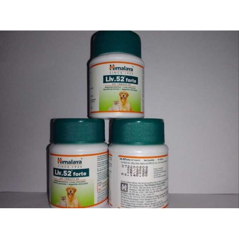 Himalaya Liv 52 Forte Vet Tablets For Liver Care Of Dogs And Cats (60 ...