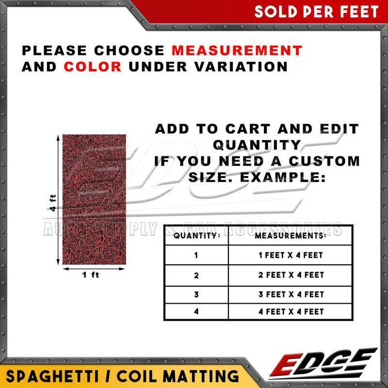 PER FEET 13Mm Spaghetti Coil Matting 1Ft X 4Ft - Roll PER ORDER // Soft ...