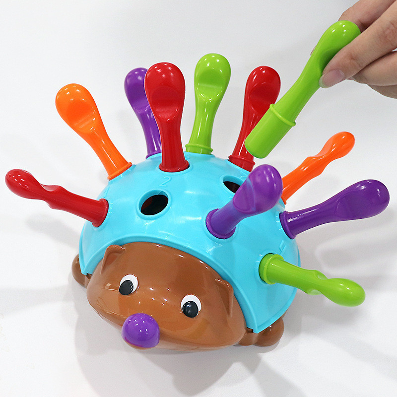 Educational Hedgehog Baby Toy For Hand-Eye Montessori Math Counting ...