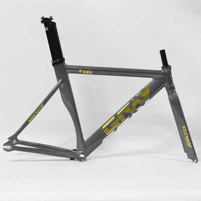 F16 GRAY Frameset,700C Aluminum Fixed Gear Frame and Fork,Track Fixie ...