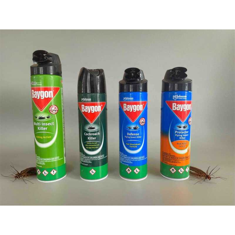 BAYGON Flying Insect Killer Spray Protector/Defense 500 Ml 0Ce | Shopee ...