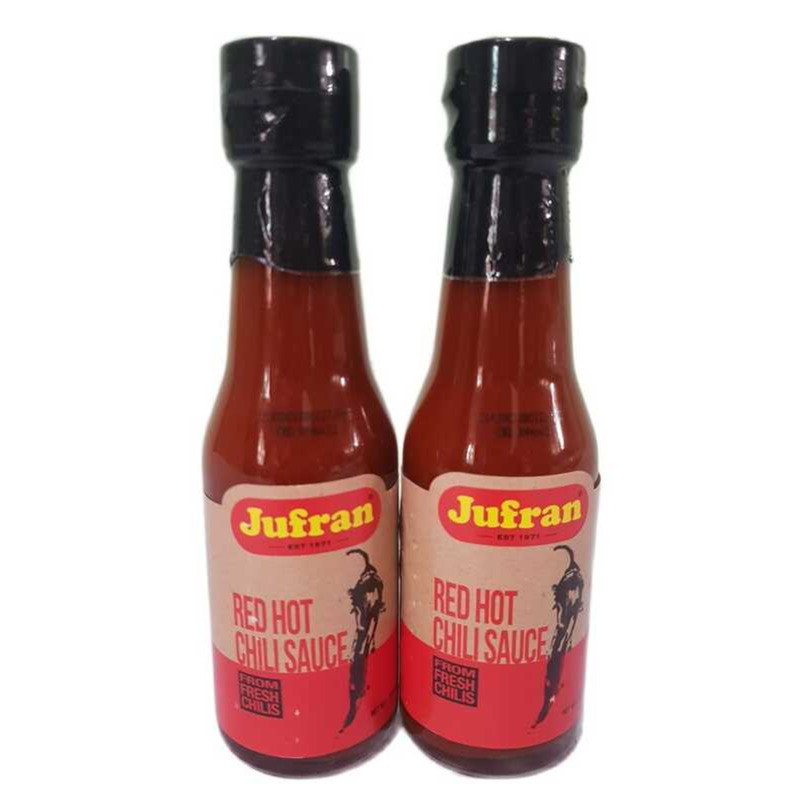 Jufran Red Hot Sauce From Fresh Chili Pack Of 2 Bottles X 165 Grams 166 ...
