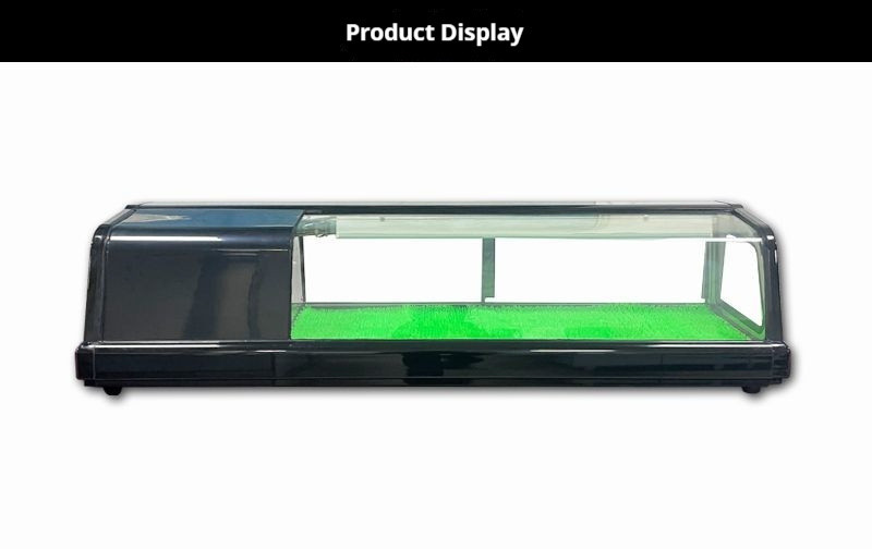 Commercial refrigerated sushi display cabinet, single-layer food ...