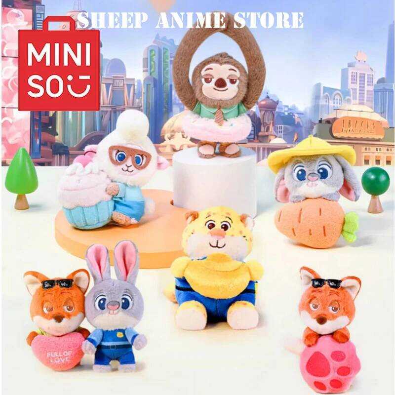 MINISO Original Zootopia Pendant Blind Box Cartoon Figure Judy Keychain ...
