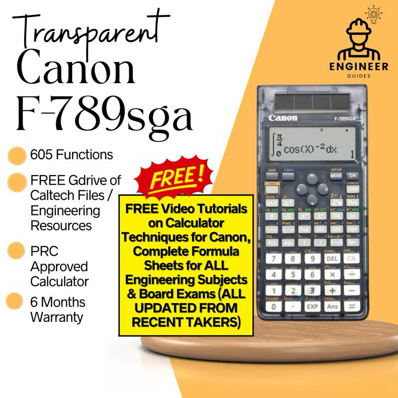 Canon f-789sga Transparent Scientific Calculator Canon F 789sga Canon ...