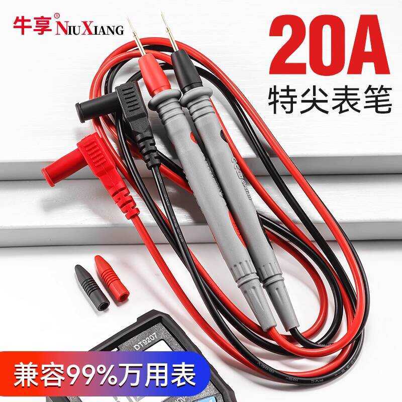 Multimeter Leads Extra Sharp Probe Digital High Precision Silicone Wire ...