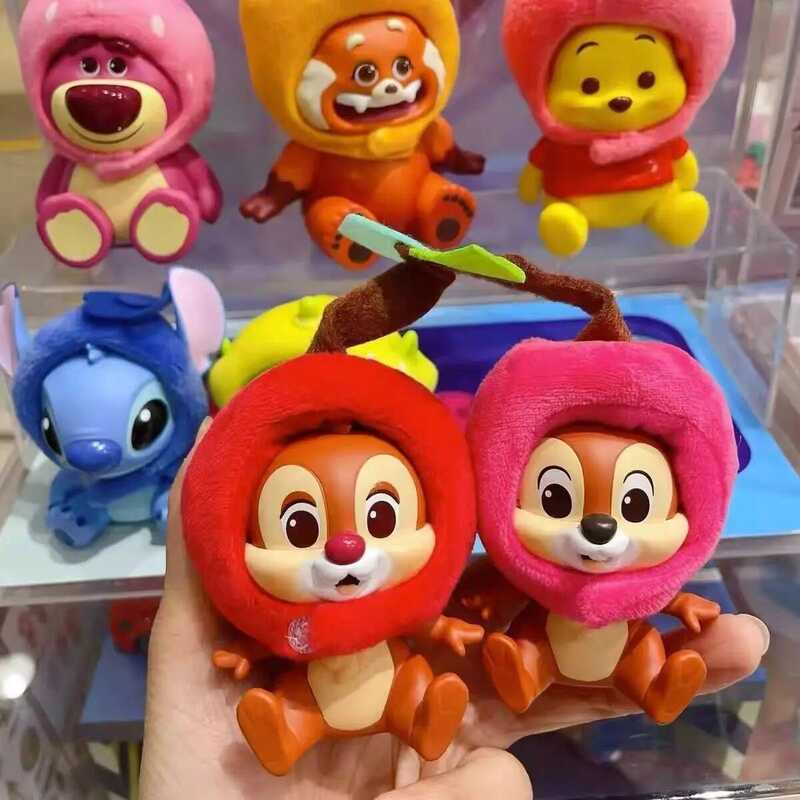 Chip Disney 'N' Dale Fruit Headgear Series Figure Kawaii Stitch Lotso ...