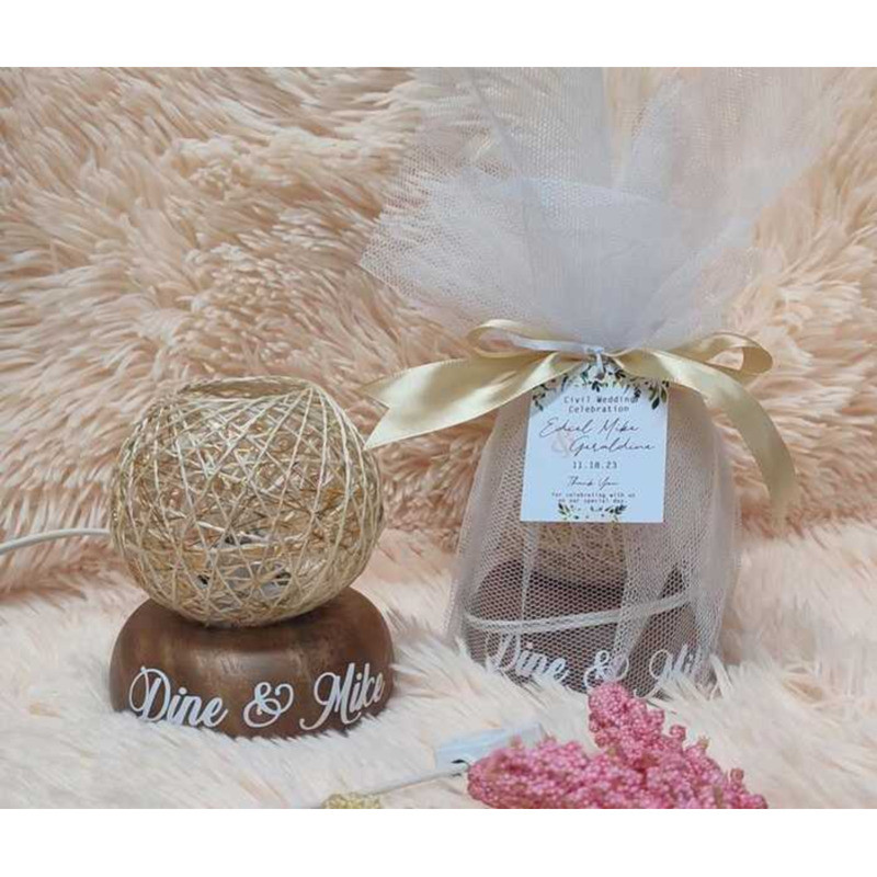 Personalized Abaca Lamp| Souvenirs| Party Favors| Giveaways KINDLY READ ...