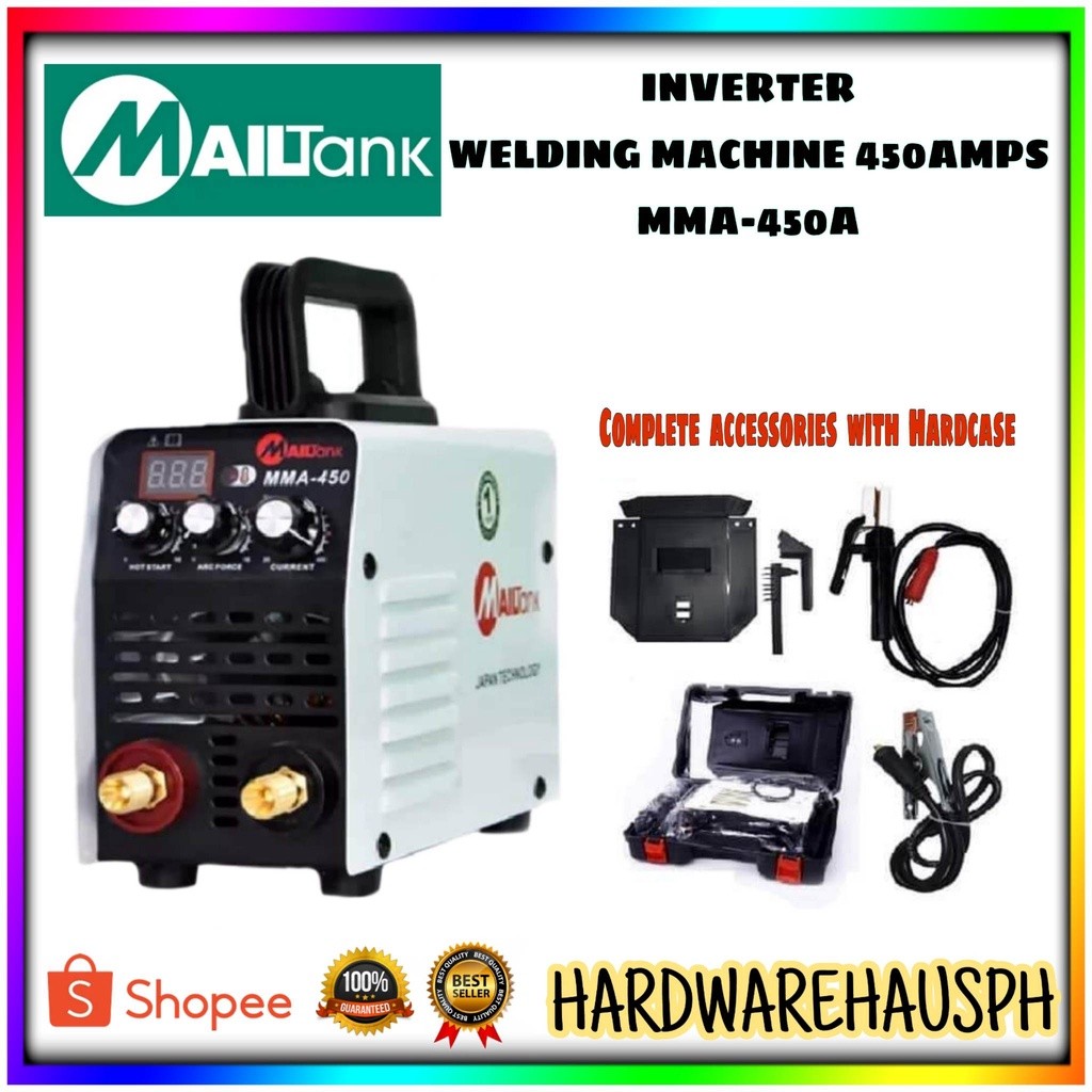 MAILTANK Inverter Welding Machine 450AMPS (MMA-450a) with Toolset ...