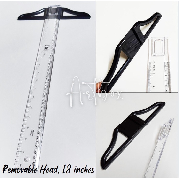 Plastic T-Square with Removable Head, 18 inches and 24 inches | Shopee ...